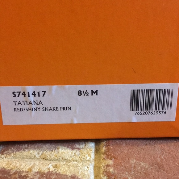 kate spade | Shoes | Kate Spade Red Tatiana Snake Print Slingback Heels ...